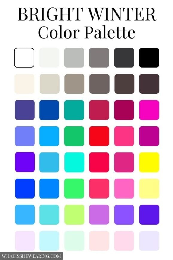 Bright Winter Color Palette: A Complete Guide | What Is She Wearing